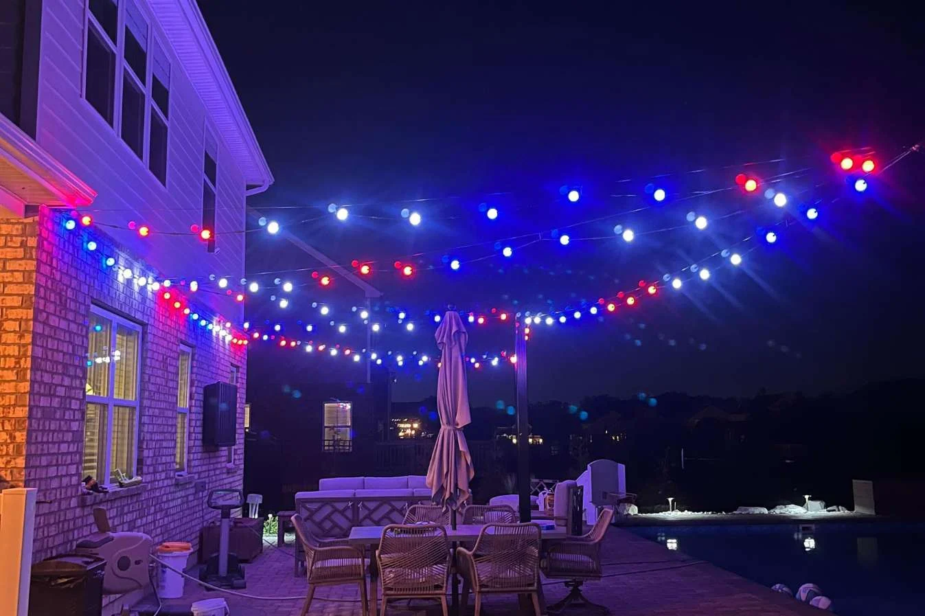 Globe Lights in New Braunfels, TX | Outdoor String Lighting