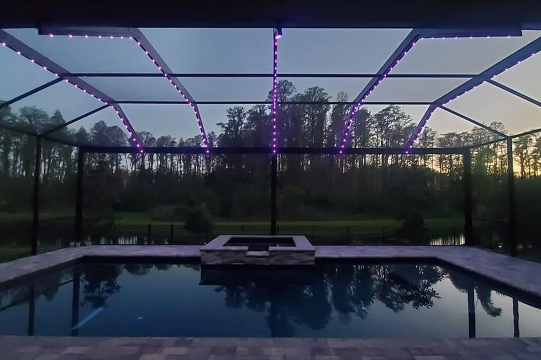 Pool Cage Lighting | New Braunfels, TX